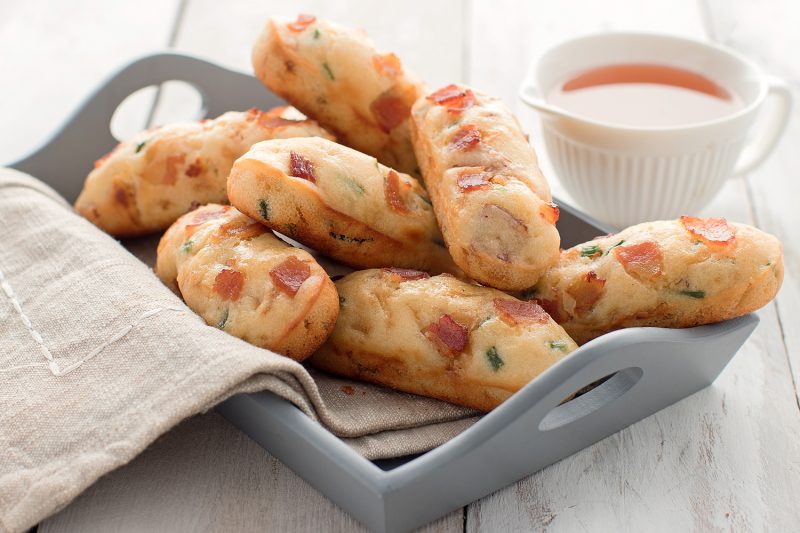 Caramelized Onion & Bacon Logs | Online Recipe | The Maya Kitchen