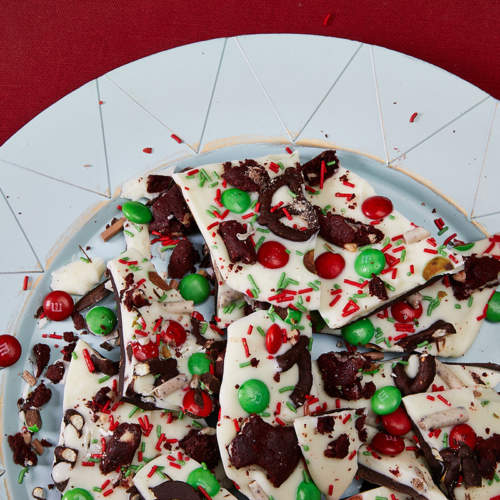 Double Chocolate Christmas Bark | Online Recipe | The Maya Kitchen