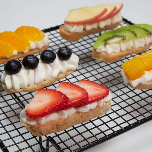 Whole Wheat Fruity Eclairs | Online Recipe | The Maya Kitchen