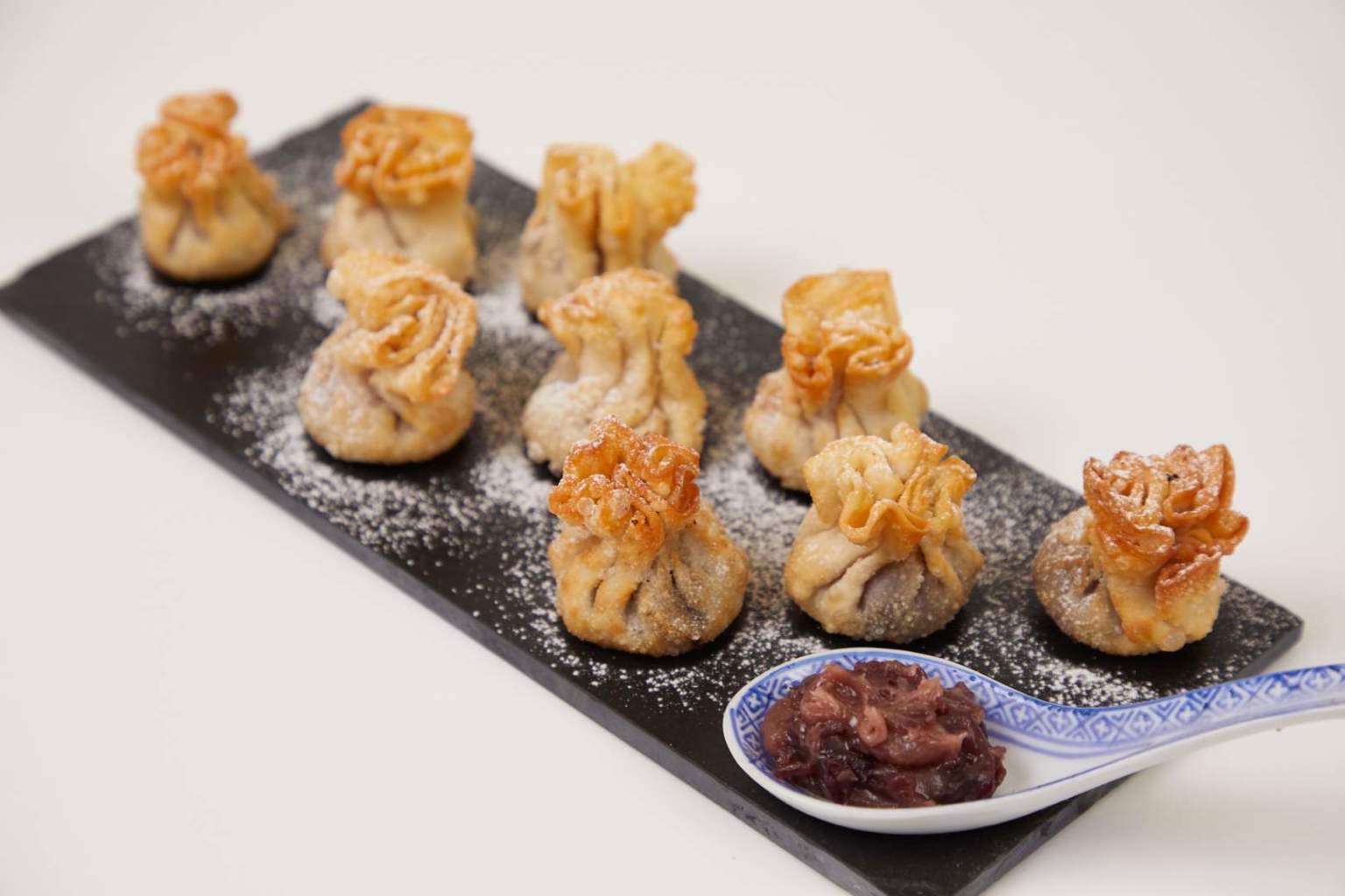 Sweet Red Bean Paste Fried Pouch Dumplings | Online Recipe | The Maya ...