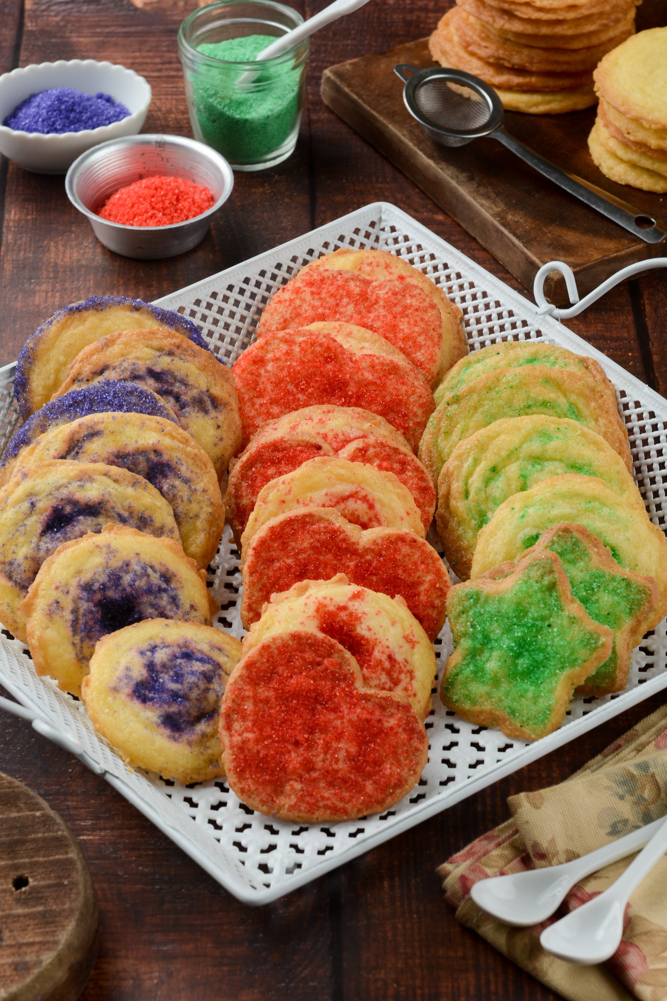 Vanilla Butter Cookies With Colored Sugar | Online Recipe | The Maya ...